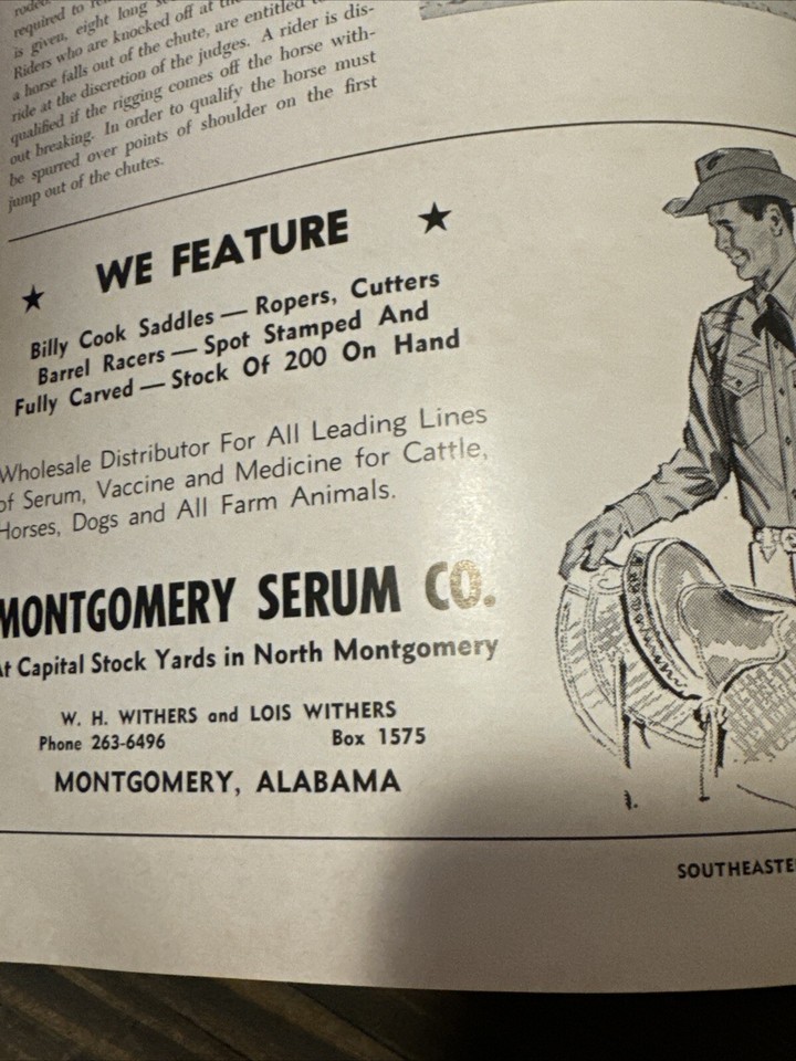 1972 SLE Rodeo Roy Rogers Dale Evans Souvenir Program Montgomery ...