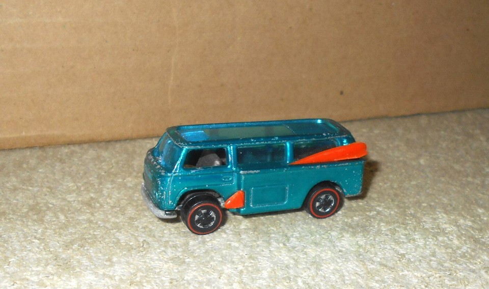 Vintage Hot Wheels Redline Beach Bomb VW Bus 1:64 Beater Car Mattel ...