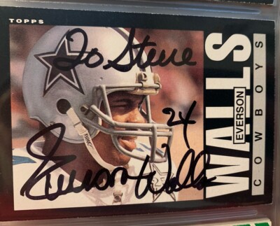 Everson Walls personalized autographed 1985 Topps football card | eBay