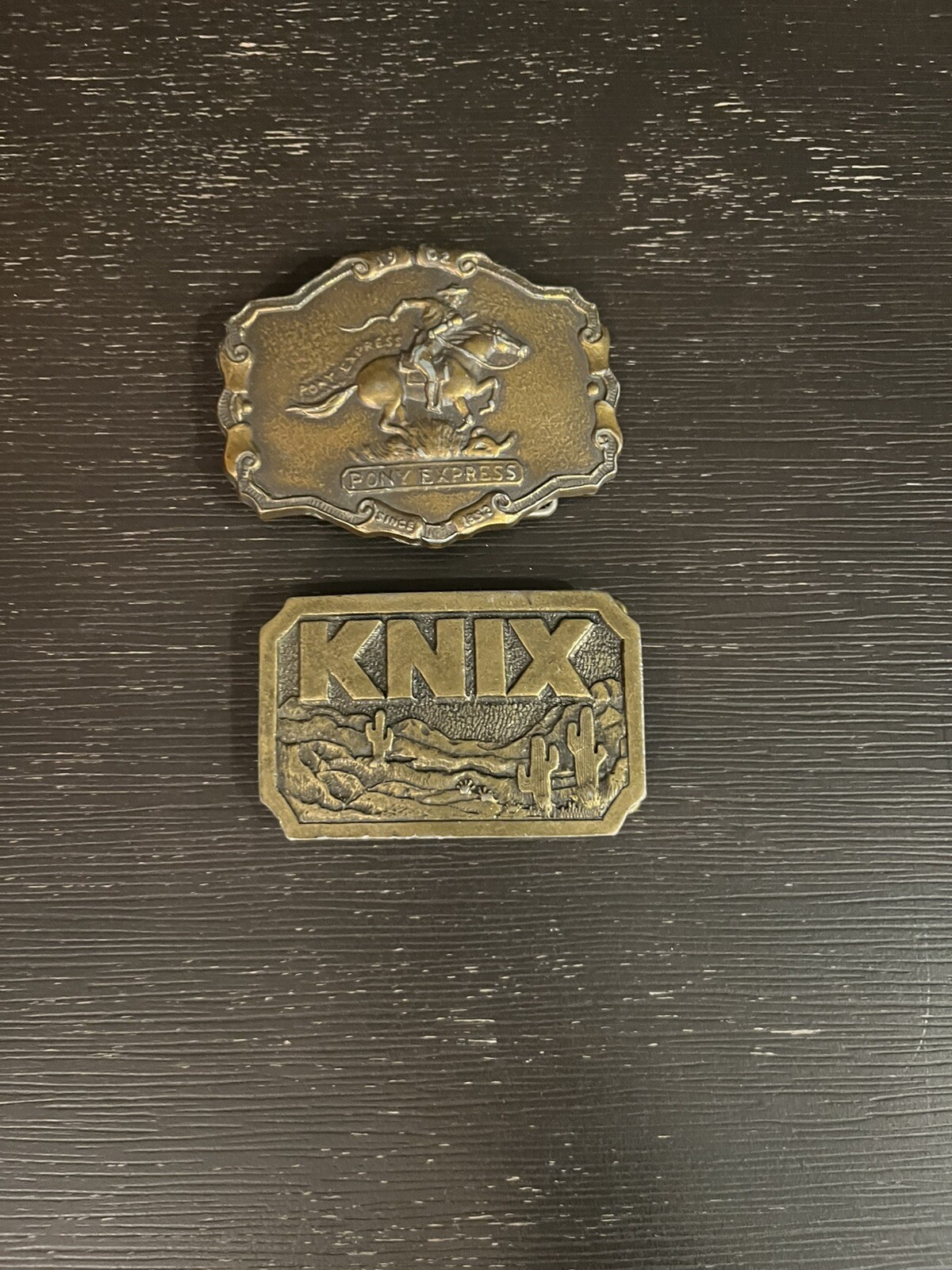 Vintage Brass Belt Buckle - KNIX - Country Music Radio - Phoenix ...