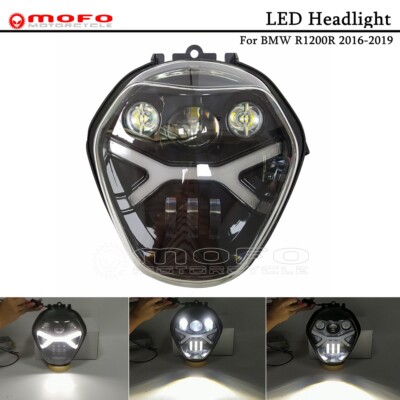 For BMW R1200R 2016-2019 LED Headlight Projector Assemblies Daytime ...