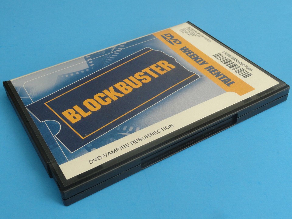BLOCKBUSTER VIDEO DVD RENTAL CASE 2003 "VAMPIRE RESURRECTION -NO MOVIE ...