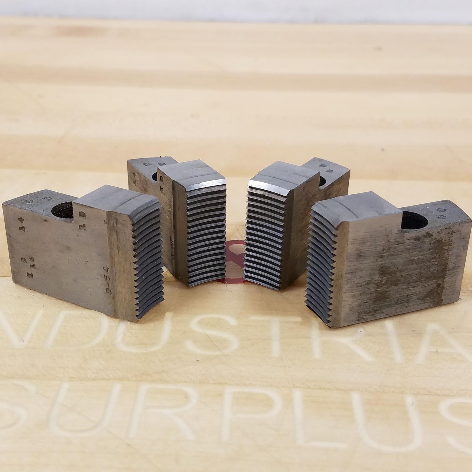 Rickert Shafer 2-9/16"-14 HSS Automatic Die Chasers To Cut Brass, 3 ...