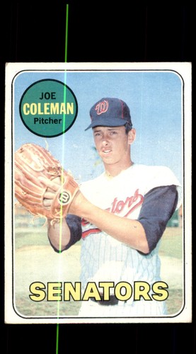 1969 TOPPS JOE COLEMAN 246 VG-EX BASEBALL WASHINGTON SENATORS | eBay