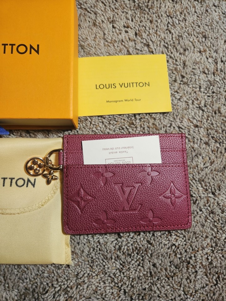 Louis Vuitton LV Charm Card Holder Purple | eBay