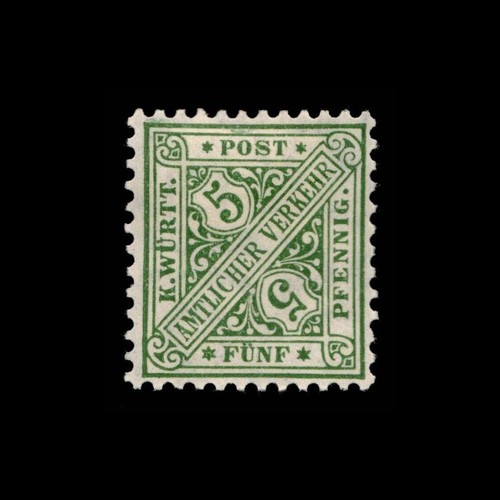 German State, Wurttemberg, Scott O122, Official Stamp, 1906-1919, MH ...