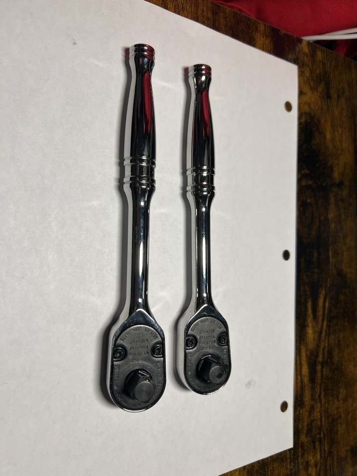 Snap-on Tools USA NEW 3/8" Drive Fine Tooth Standard Handle Chrome ...