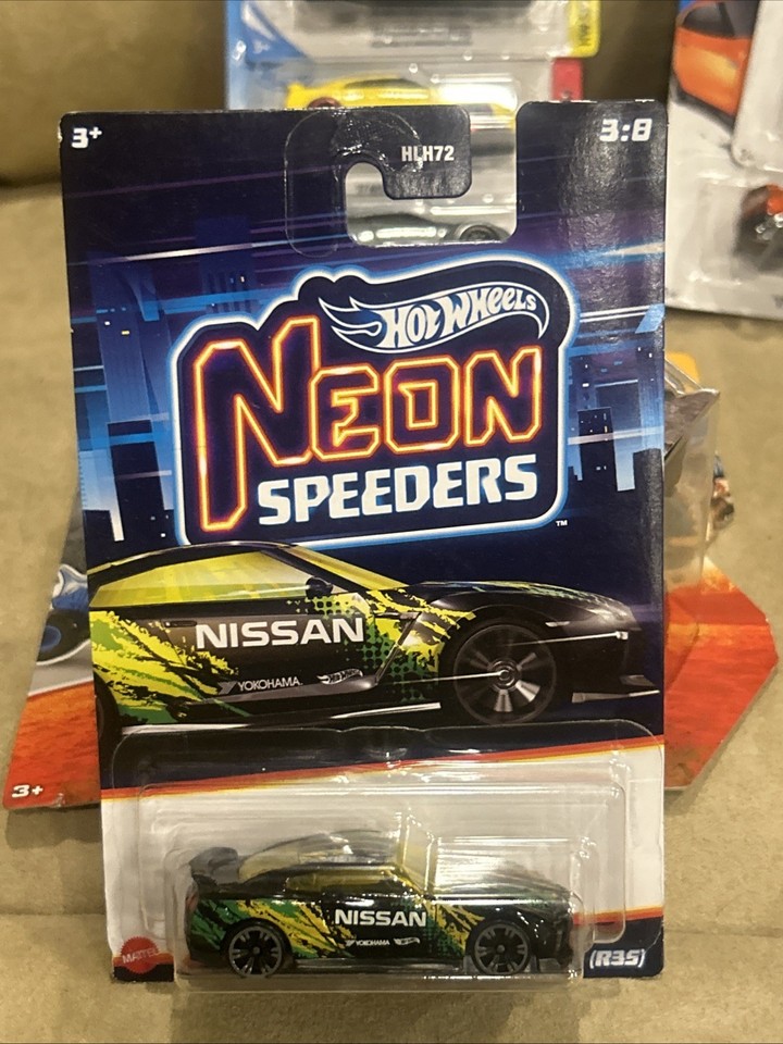 HOT WHEELS VHTF 2022 NEON SPEEDERS NISSAN SKYLINE GT-R (R35) | eBay