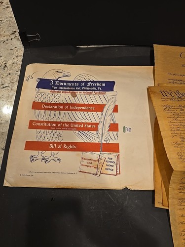 Documents of Freedom - Authentic Reproductions on Antiqued Parchment US ...