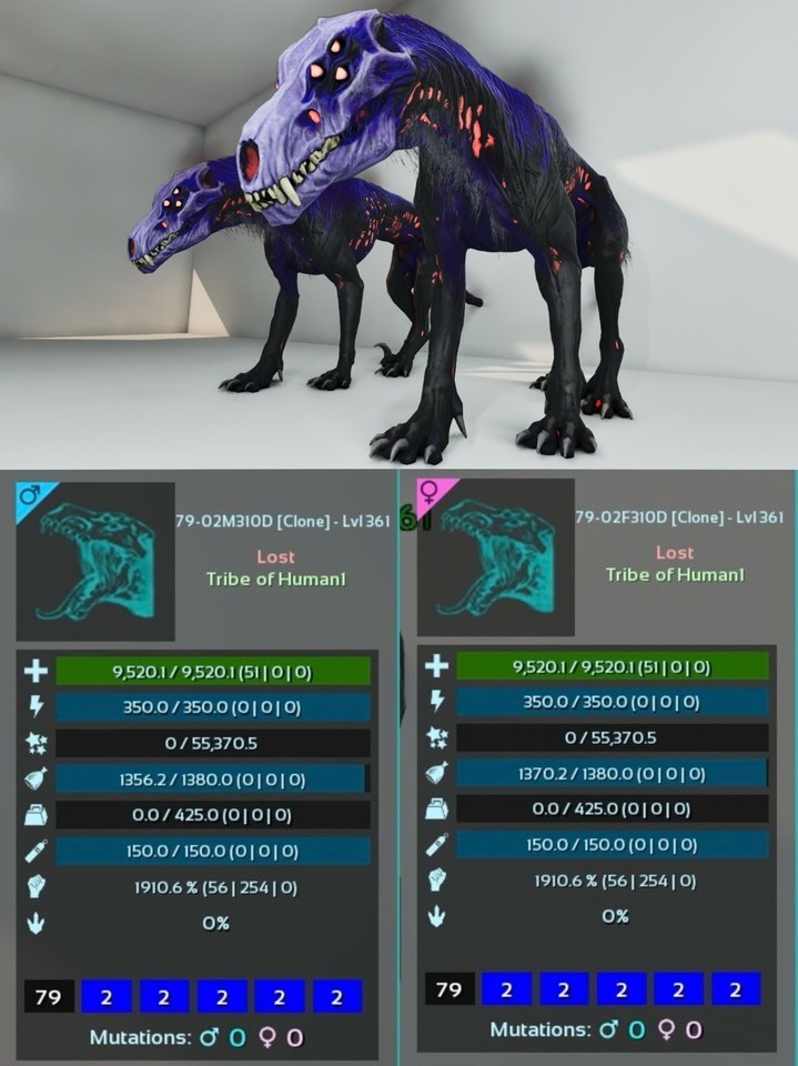 Malwyn Max Stats Pair, 50 Options ARK🦕 Survival Ascended ASA PVE PC ...