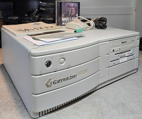 Gateway 2000 486 DOS Gaming Computer 3.5 5.25 Comb FD 1MB VESA Sound ...