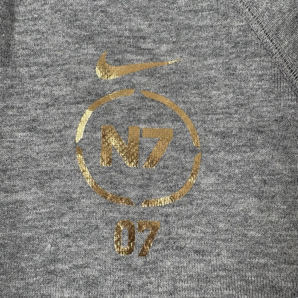 NIKE N7 07 Gray Hoodie Jacket Full Zip Aztec Native American Size Small ...