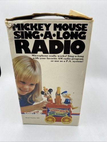 Disney Mickey Mouse Donald Duck Vintage Sing a Long Radio in Original ...