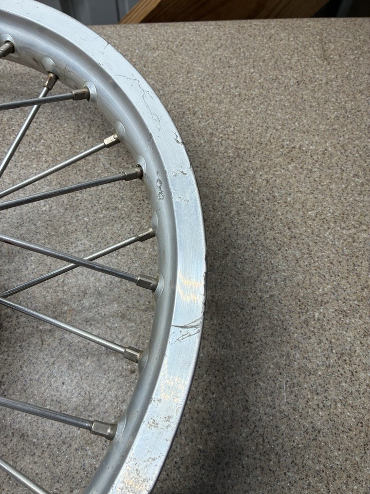 1993 CR125 EXCEL 405 Silver 18''X 1.85 REAR WHEEL HUB SPOKES RIM Cr 125 ...