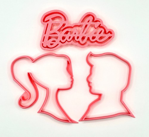 Barbie and Ken Cookie Cutter Set - Gingerbread and Embosser Fondant ...