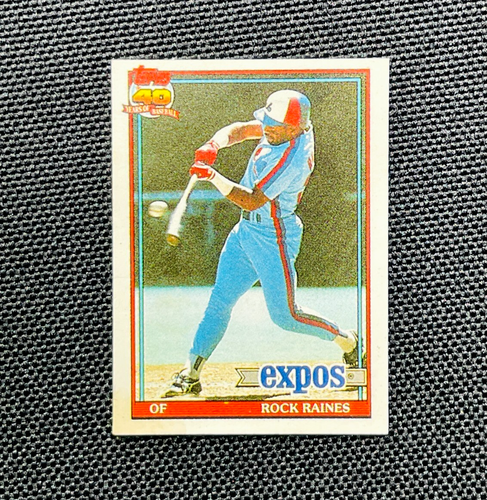 1991 Topps Cracker Jack Mini Baseball - TIM "ROCK" RAINES #3 - MONTREAL ...