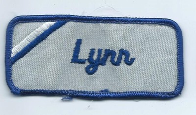Lynn name tag patch 1-1/2 X 3-1/2 | eBay