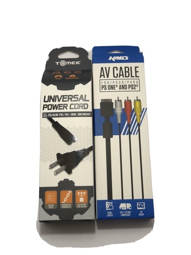 New PS2 Fat AV Cable & AC Power Cord (Sony Playstation 2) | eBay