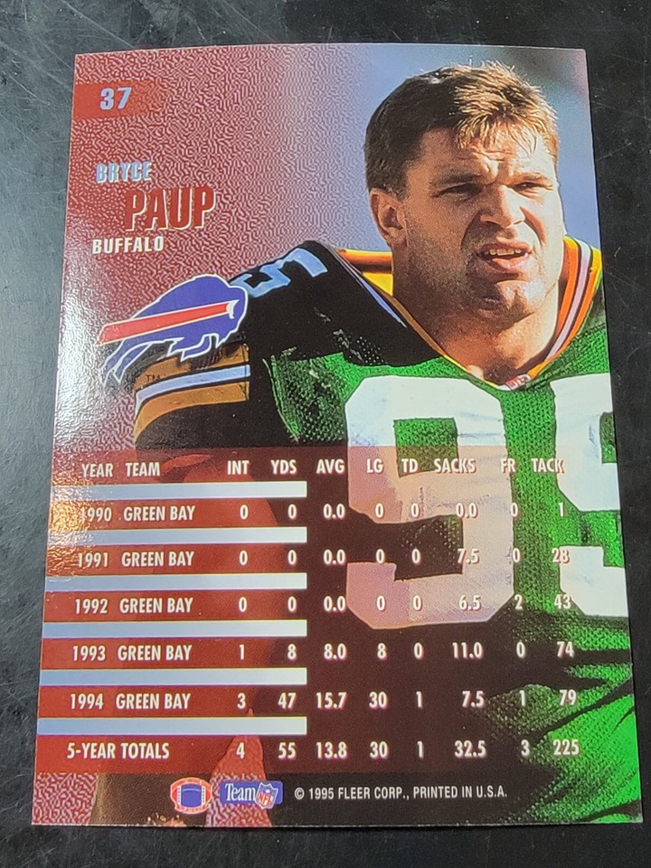 1995 Fleer Football #37 Bryce Paup | eBay