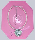 NEW 100% Authentic Ariana Grande x SWAROVSKI White Pearl Heart Necklace ...