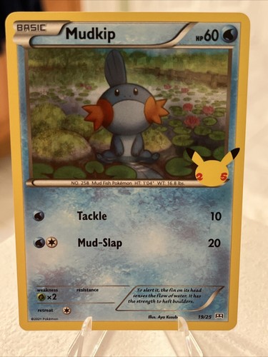 Mudkip - 19/25 - McDonald's 25th Anniversary Promos Set - Holo Pokemon ...