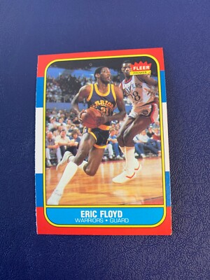 1986-87 Fleer Basketball #34 Eric Floyd RC - Golden State Warriors ...