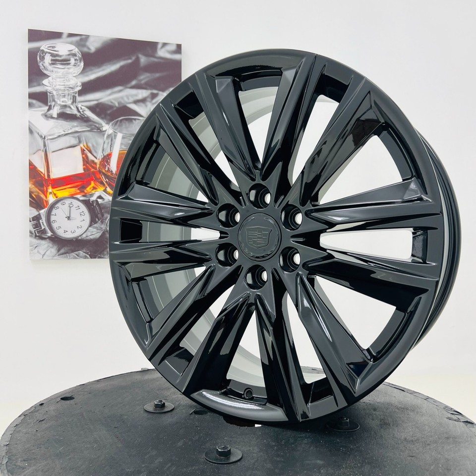 2024 Black Chevy Silverado Tahoe Suburban Wheels Rims RST GMC Sierra ...