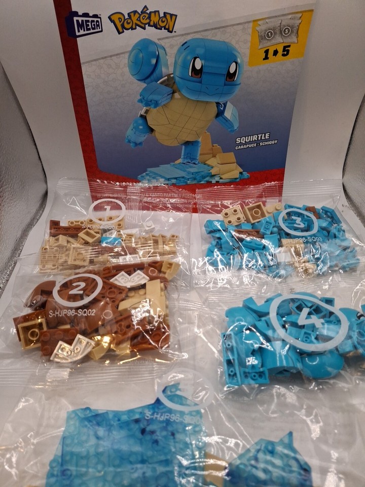 *NEW* Pokemon Mega Blocks/Construx - SQUIRTLE ONLY from 4 PK Build and ...