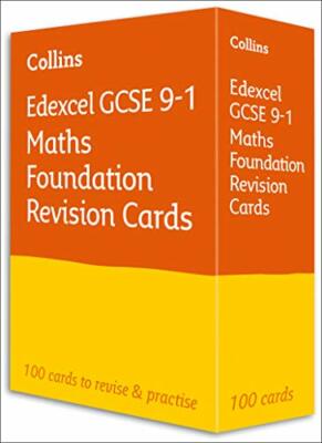 Edexcel GCSE 9-1 Maths Foundation Revision Cards: Ide by Collins GCSE ...