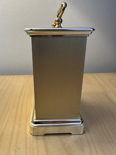 Vintage Portsmouth Quartz Gold Mantle Clock Made In Germany With ...