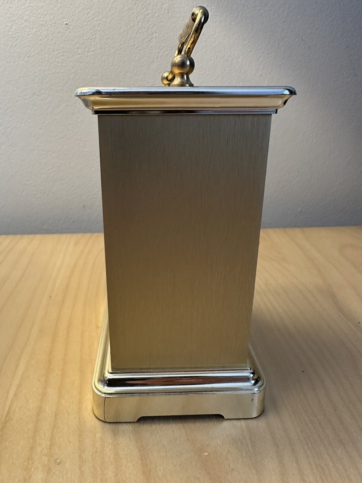 Vintage Portsmouth Quartz Gold Mantle Clock Made In Germany With ...