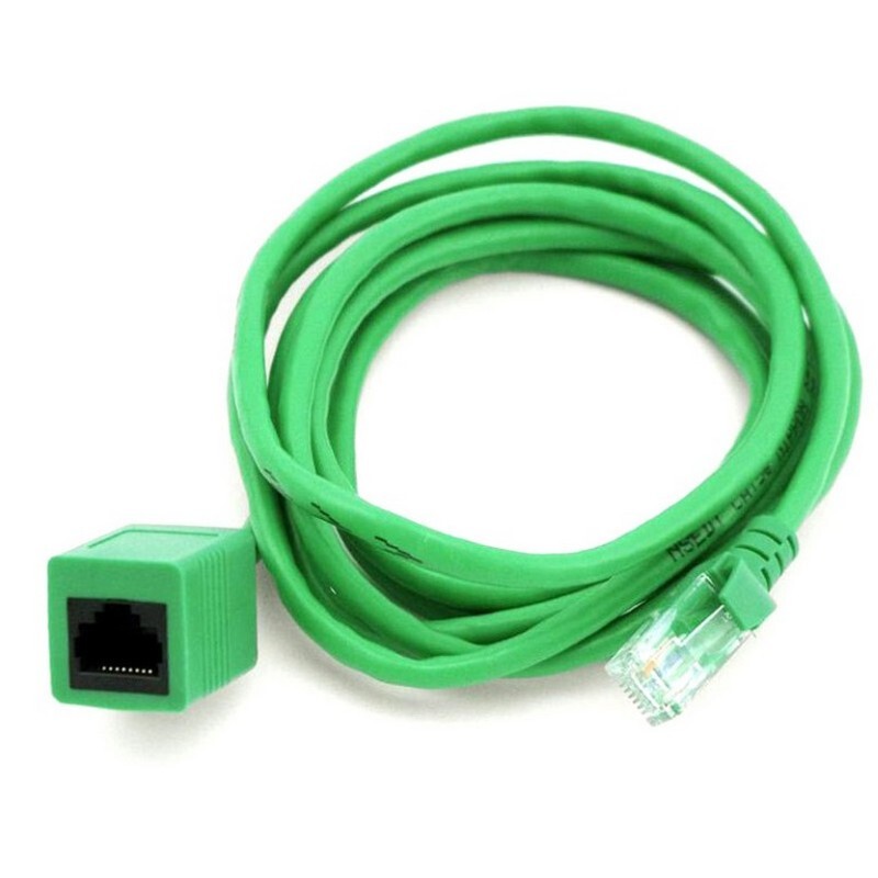 8Ware 2m Cat5e Extension Cable Male to Female RJ45 Network/ Ethernet ...