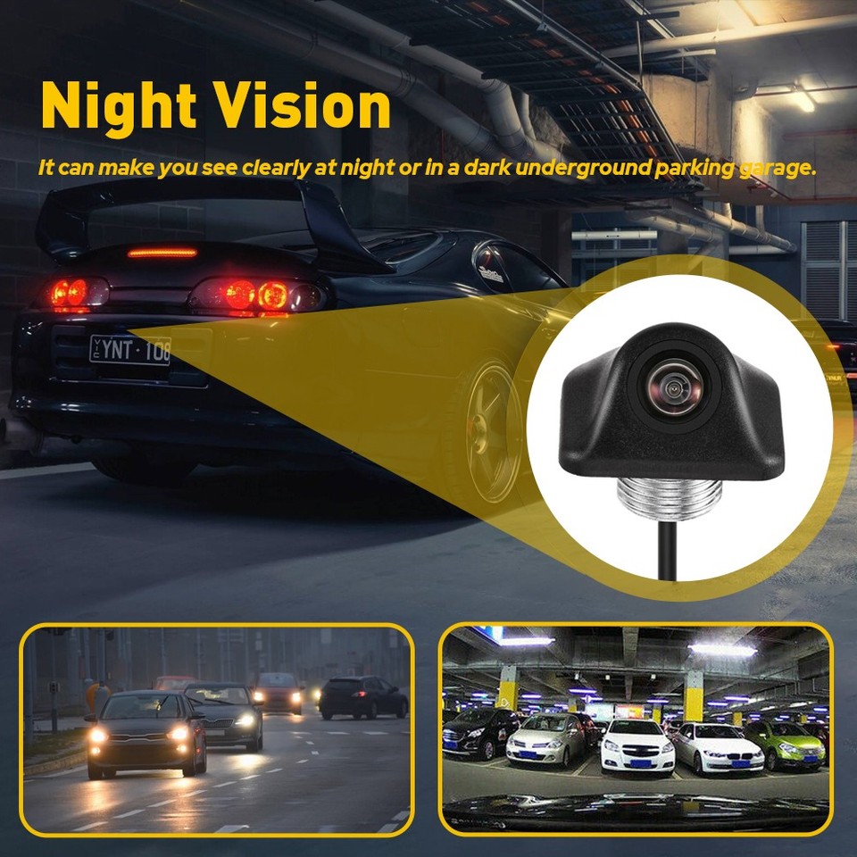 Fit AutoCar Rear View Reverse Camera Cam Parking Backup HD Night 720P ...