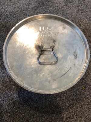 U.S. MILITARY FIELD COOKING POT WW2 1943 LARGE MESS POT Very Good Pre ...