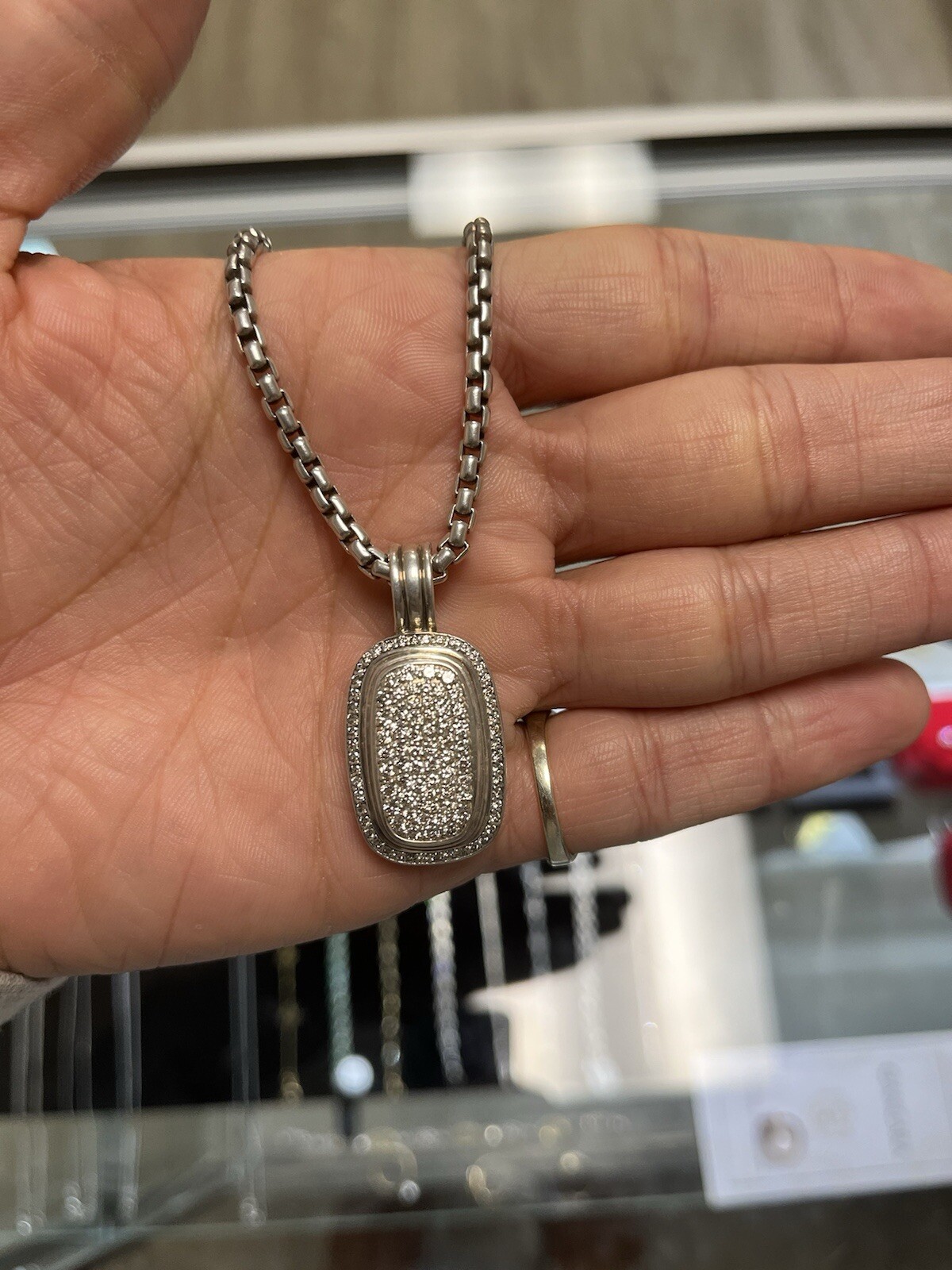 David Yurman Women’s Necklace Sterling Silver With Di… - Gem