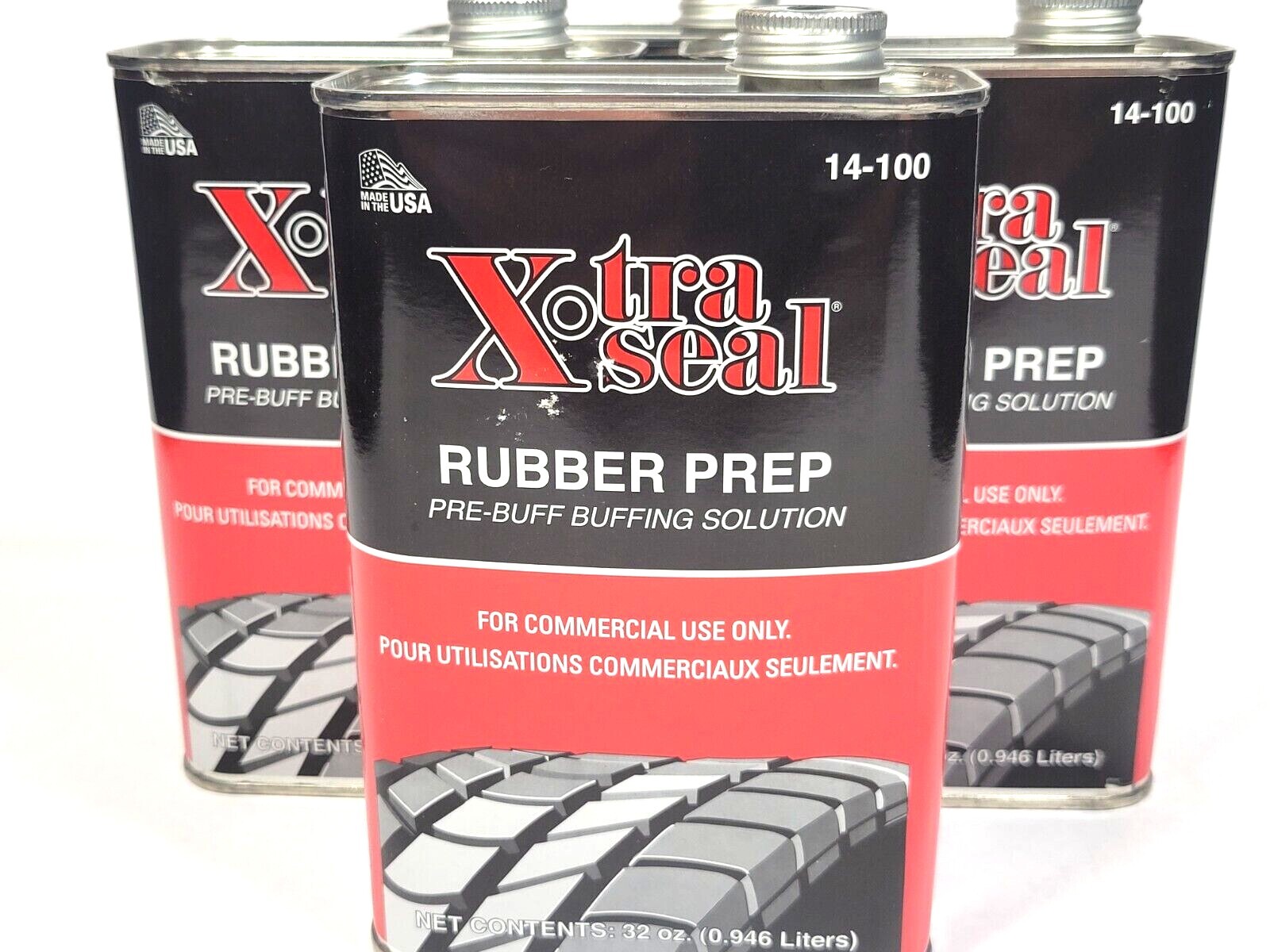 4 PACK 14-100 XTRA SEAL RUBBER PREP BUFFING SOLUTION PRE BUFFER | eBay