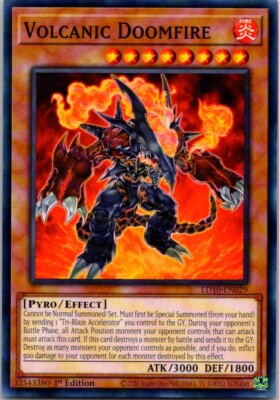 Yu-Gi-Oh Volcanic Doomfire LD10-EN029 Soulburning Volcano Yugioh Free ...