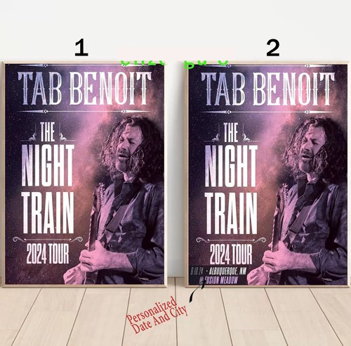 Custom Tab Benoit THE NIGHT TRAIN Tour 2024 Poster | eBay