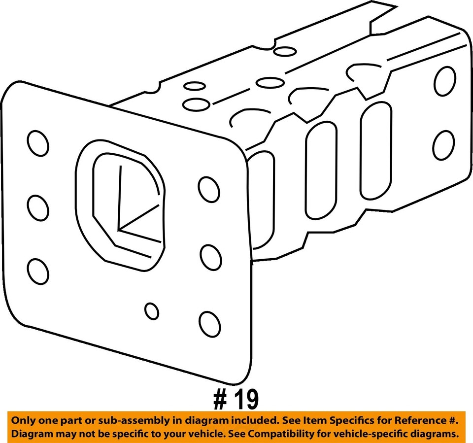 GM OEM 13-22 Encore,Trax Front Bumper Bumper Components-Energy Absorber ...
