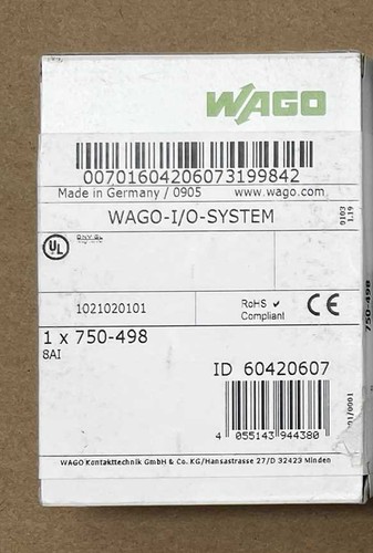 NEW WAGO analog input module 750-498 | eBay