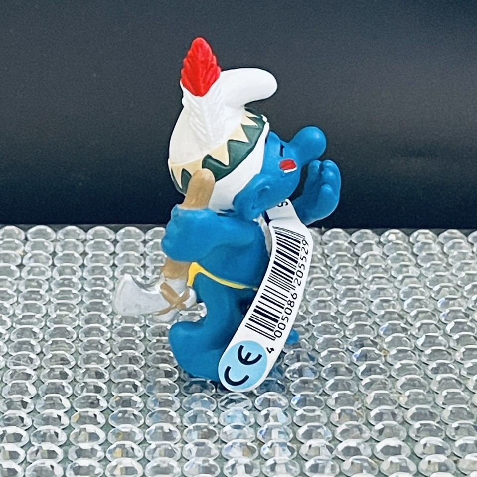 Schleich Peyo Rain Dancer Native American Smurf Figurine NEW With Tag ...