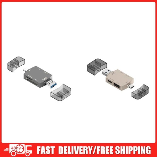 Type C Adapter Flash Drive Micro SD Card Reader for Phone Tablets (Grey ...