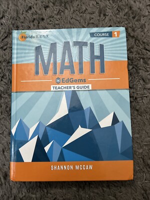 Florida BEST Course 1 Math EdGems Student Edition 2022 Teacher's Guide ...