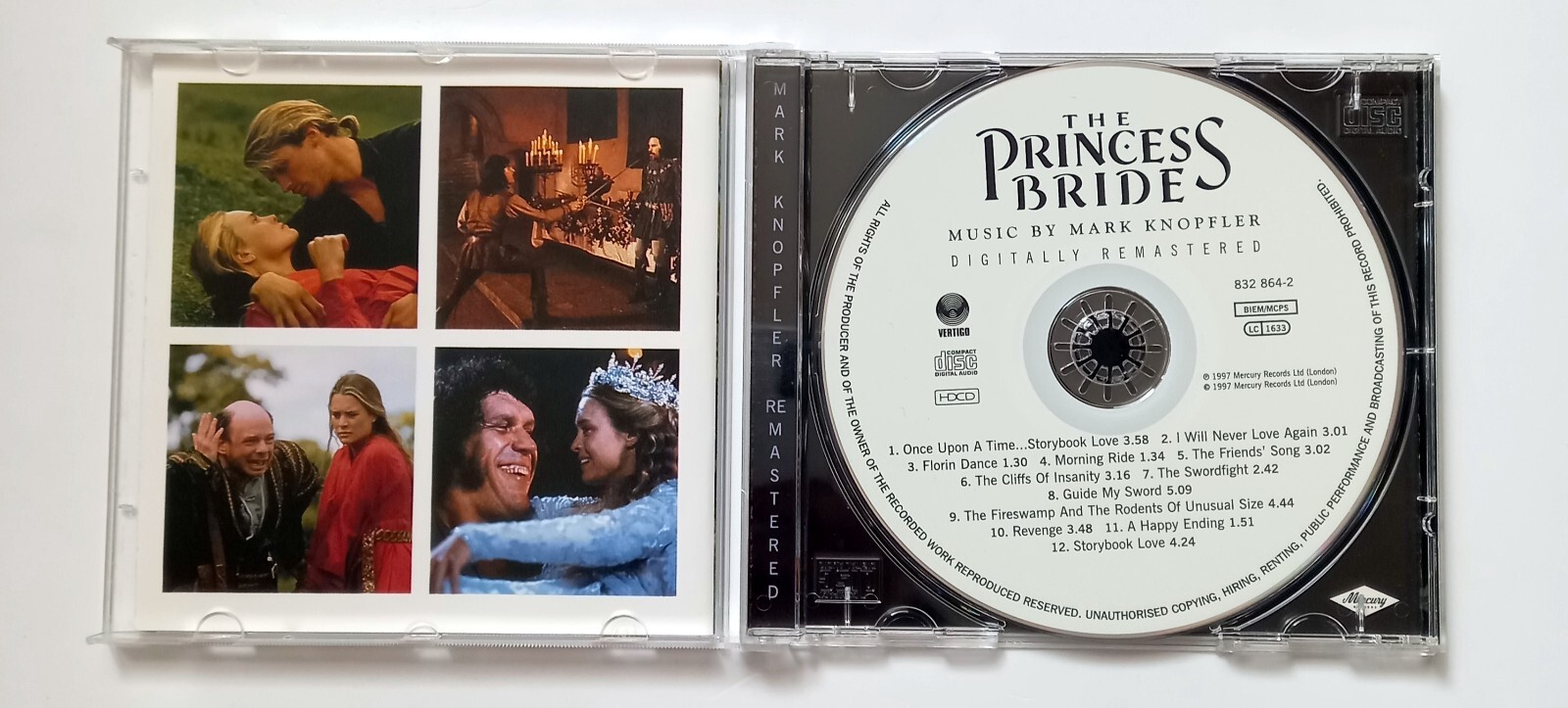 The Princess Bride (Original Soundtrack) by Mark Knopfler (CD, 1997 ...