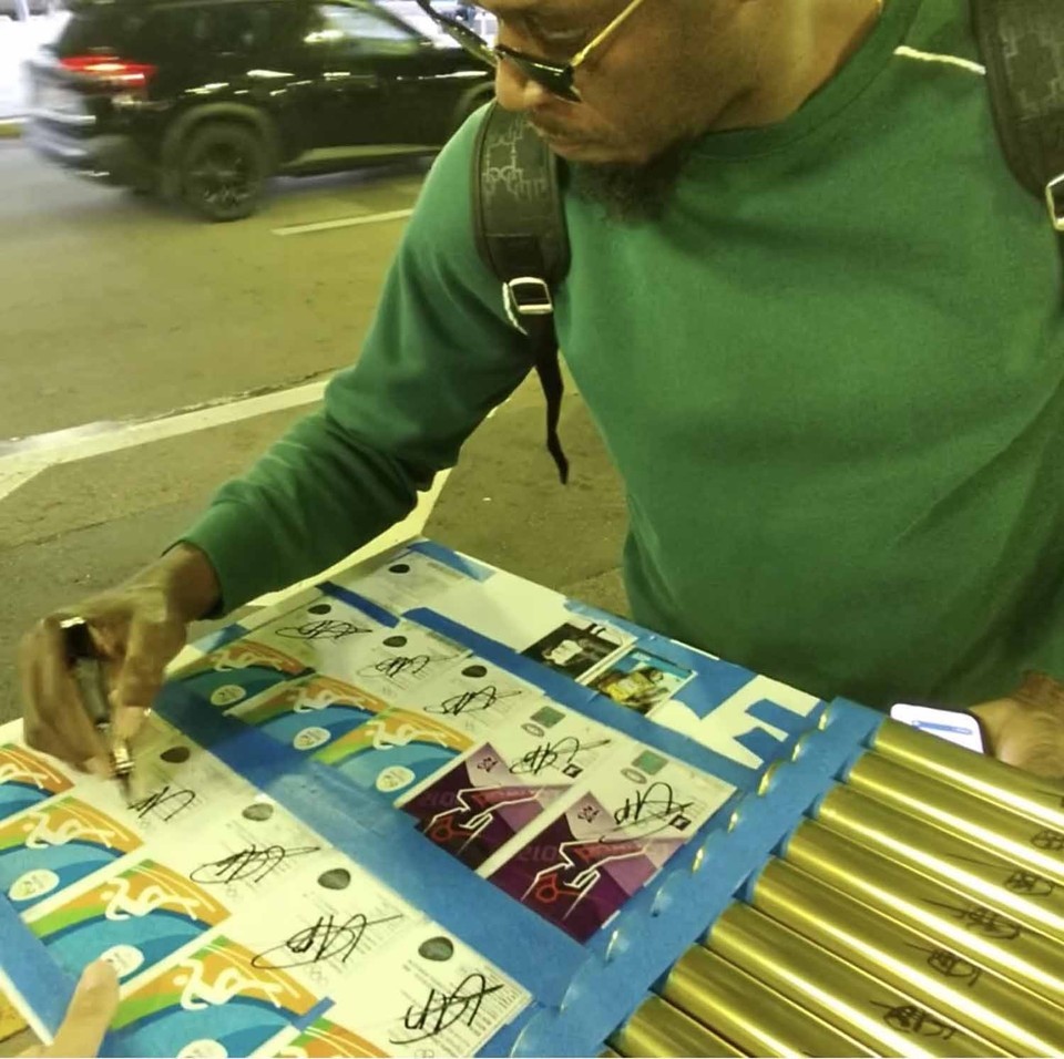 Fastest Man Alive Usain Bolt Signed 2008 Beijing Olympics Ticket COA ...