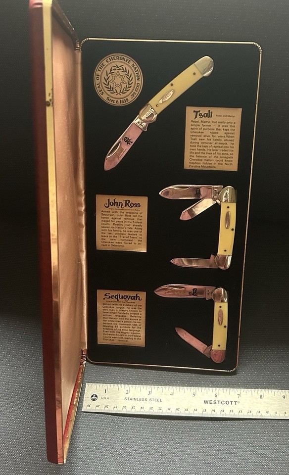 Set Of Three Case Knives, Cherokee Heritage Collection Part II | eBay