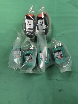 74XL & 75XL Ink for HP Photosmart C5225 C5240 C5250 C5280 C5290 C5500 ...