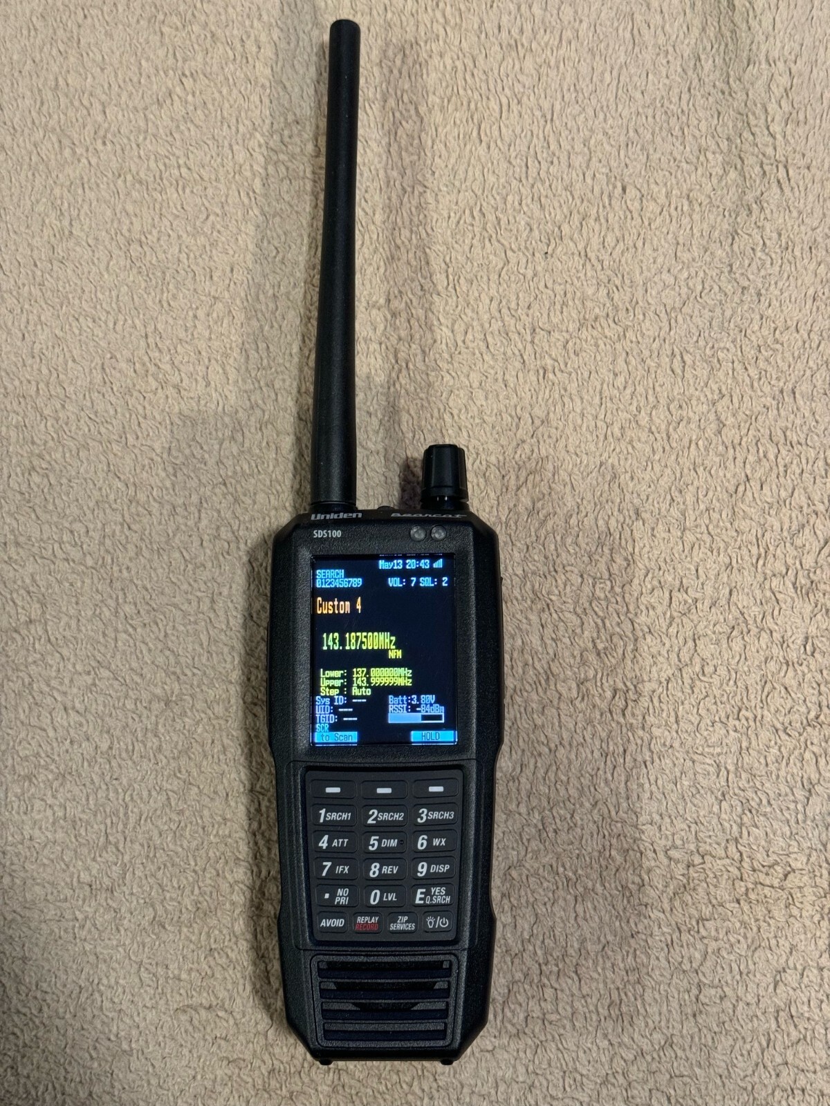 Uniden SDS100 Digital APCO Deluxe Trunking Handheld Scanner for sale ...