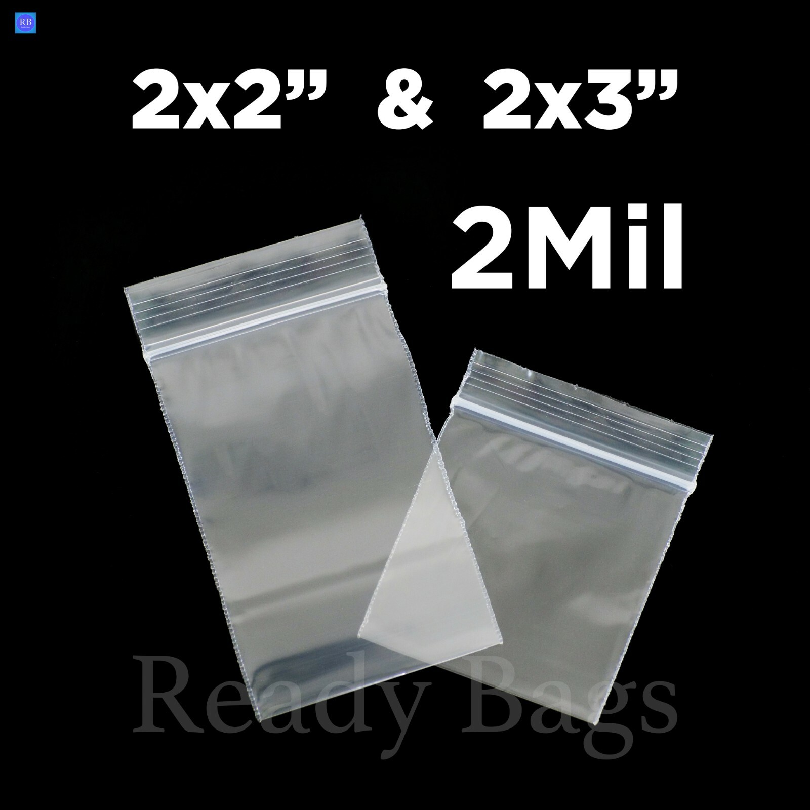 Clear Small Zip Lock 2" x 3" 2" x 2" Plastic Bags Reclosable Jewelry ...