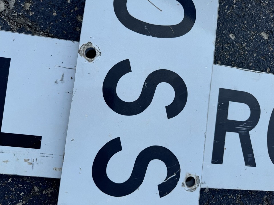 VTG Railroad Crossing Sign Metal Crossbuck Retired 48 x48 Santa Fe ATSF ...